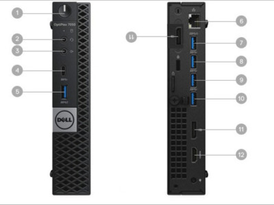 Barebone Dell Optiplex 7050M Micro Tiny Mini PC Desktop 6/7th Gen DDR4 ...