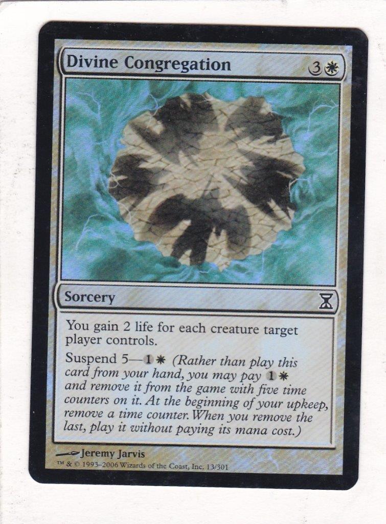 MTG: Time Spiral: Foil: Divine Congregation | eBay