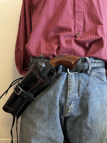 Left Hand Western FastDraw Cross Draw Holster Fits Colt 1873 Ruger ...