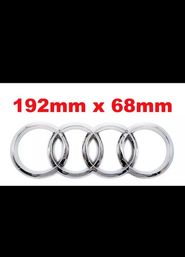 AUDI HIGH QUALITY CHROME BADGE EMBLEM FRONT OR REAR A1 A2 A3 A4 S3 S5 ...