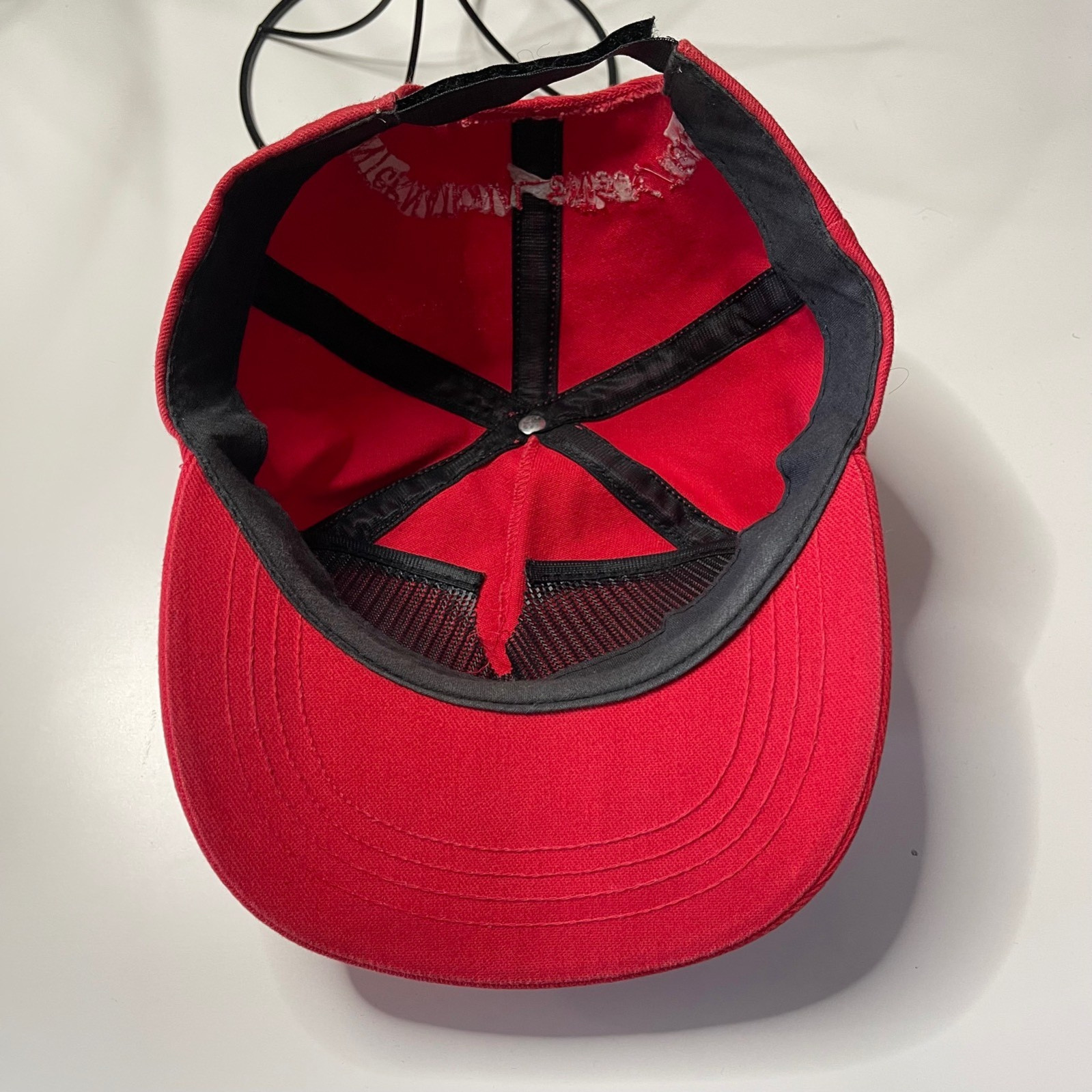 Vintage Mens Stussy Tribe Baseball Cap Hat Red Logo A… - Gem
