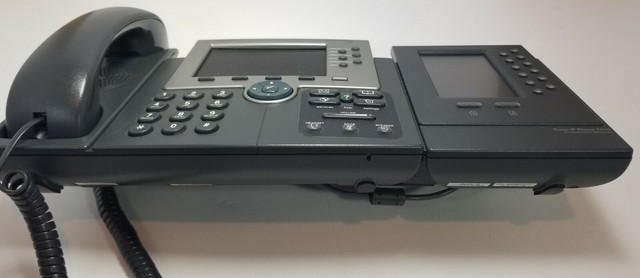 Cisco 7965 IP Display Phone W/ Handset Stand & 7916 Expansion Module ...