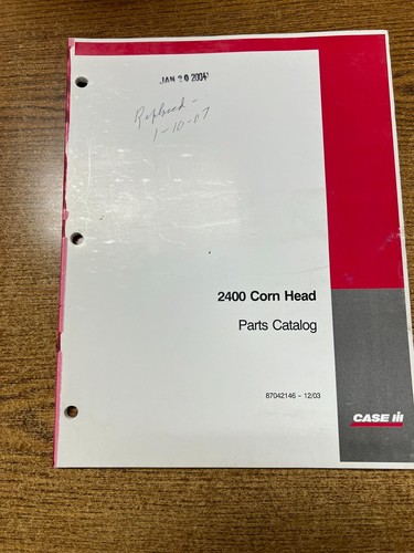 Case IH 2400 Corn Head Parts Catalog 87042146 | eBay