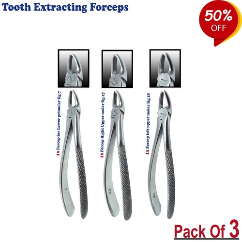 Surgical Extracting Forceps for Upper Right left Molars Forcep Lower ...