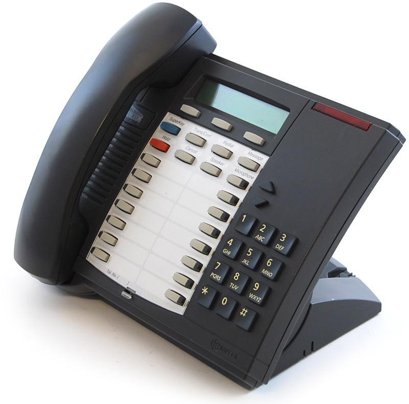 Lot of (5) Refurbished Mitel Superset 4025 Backlit Phone Dark Grey 9132 ...