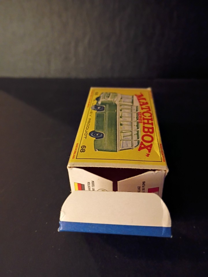 Matchbox #68B Mercedes Coach Turquoise 1965 VN/MINT In Crisp Original ...