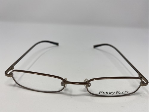 PERRY ELLIS EYEGLASSES FRAME PE-221-3 48-18-140 BROWN/BLACK FULL RIM ...