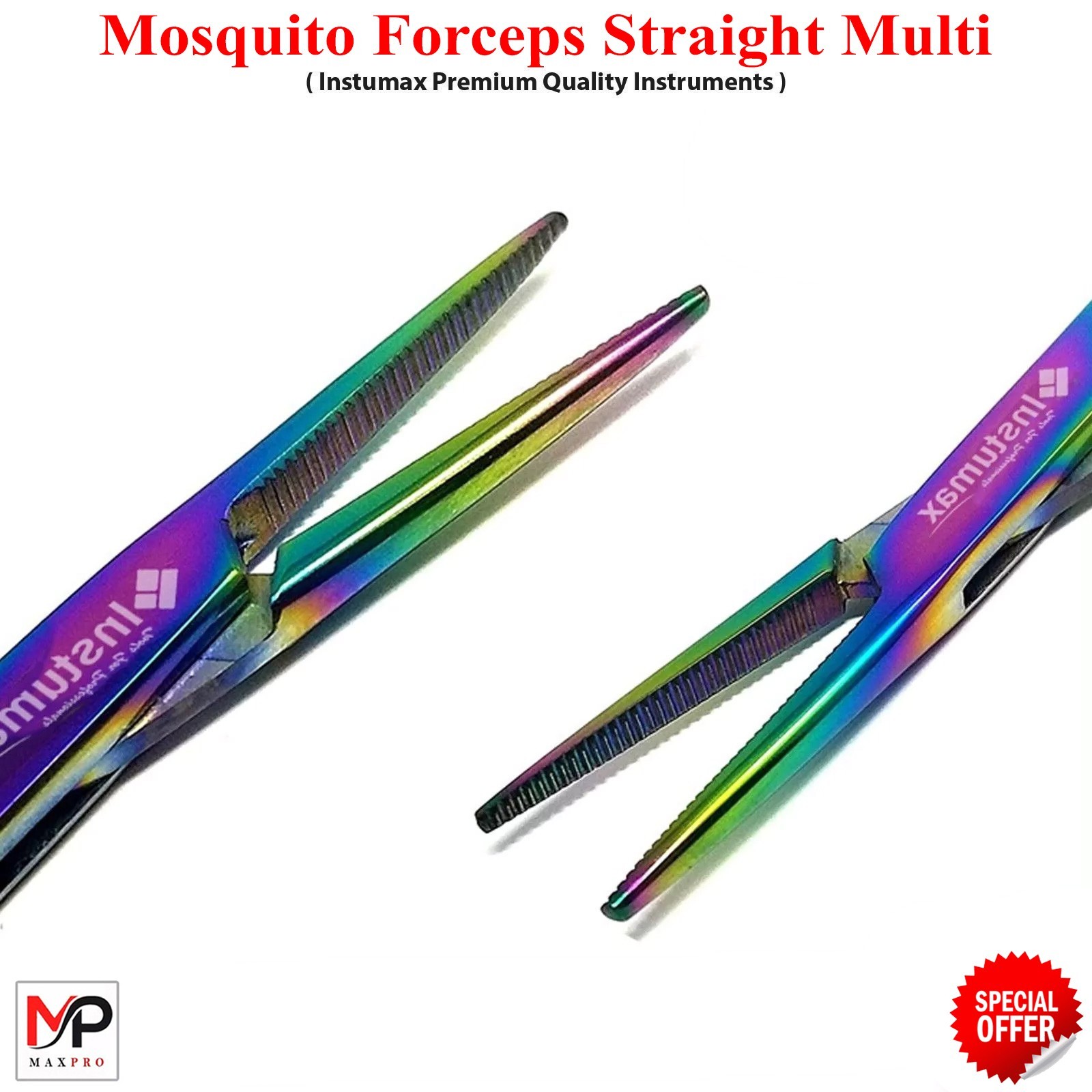 STRAIGHT STAINLESS STEEL SURGICAL MEDICAL MULTI MOSQUITO HEMOSTAT ...
