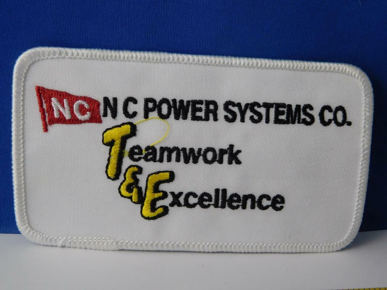 NC POWER SYSTEMS EMPLOYEE PATCH BADGE ELECTRIC CATERPILLAR TRACTOR ...