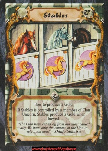 Stables - Holding / Anvil of Despair ENG L5R CCG | eBay