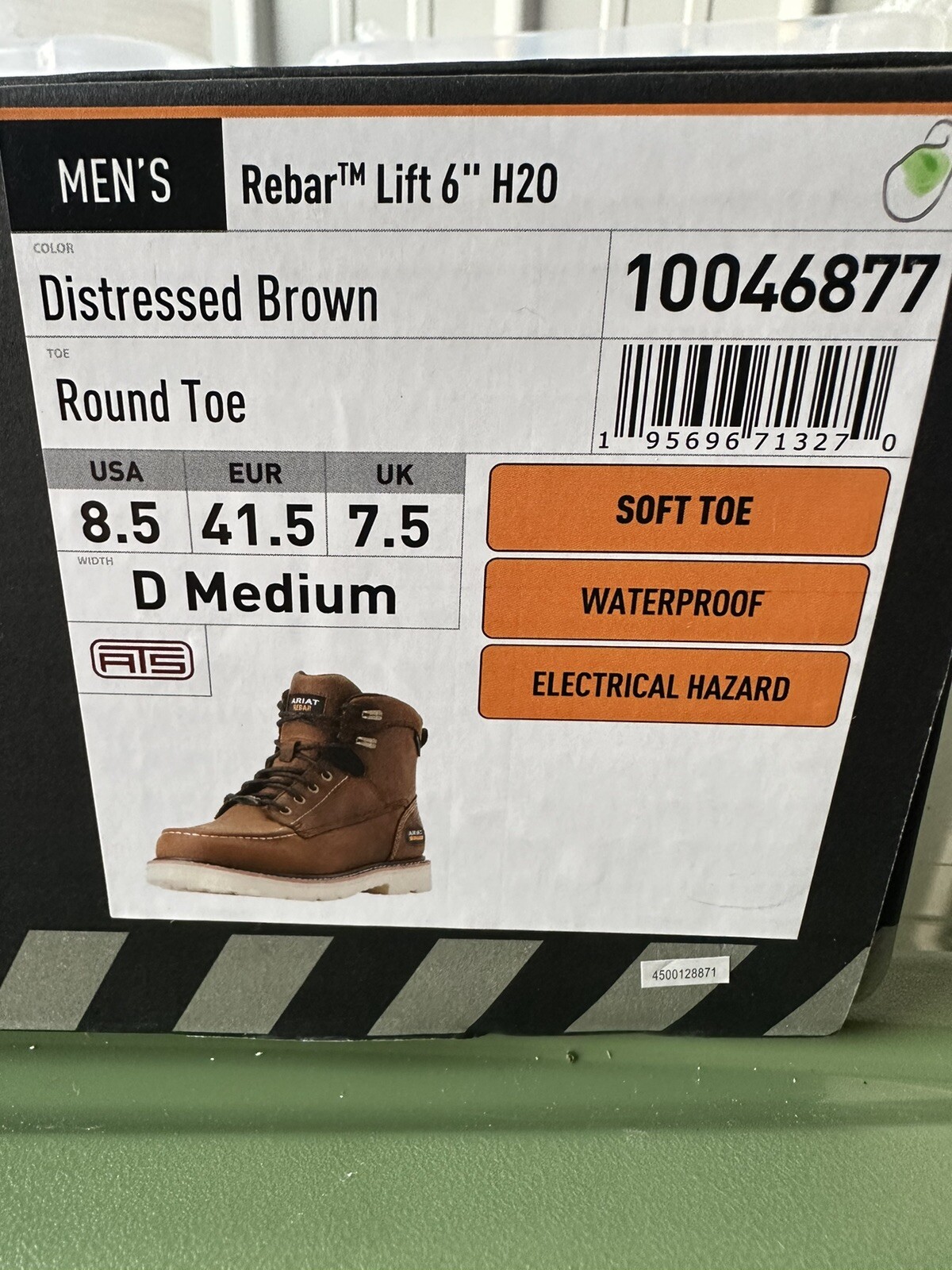 Men's Ariat® Rebar™️ Lift 6" H20 Safety Composite Toe Work Boot ...