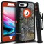 For iPhone 6 7 8 Plus Shockproof Rugged Case with Belt Clip + Screen ...