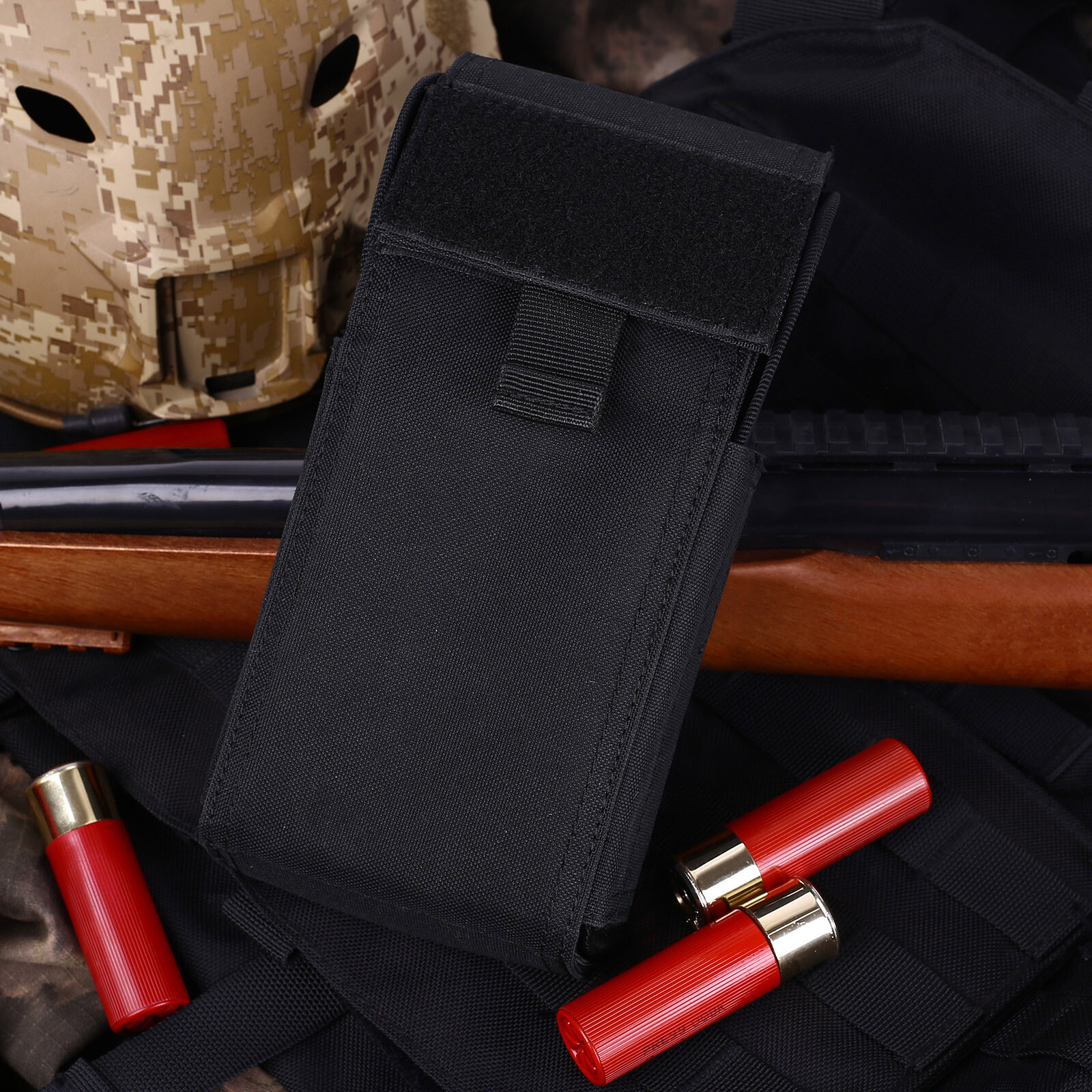 Tactical 25 Round Shell Holder 12/20Ga Molle Waist Bag Shotgun Bullet ...