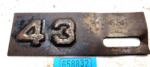 1943 New Jersey License Plate Tag Automotive Motorcycle Harley ...