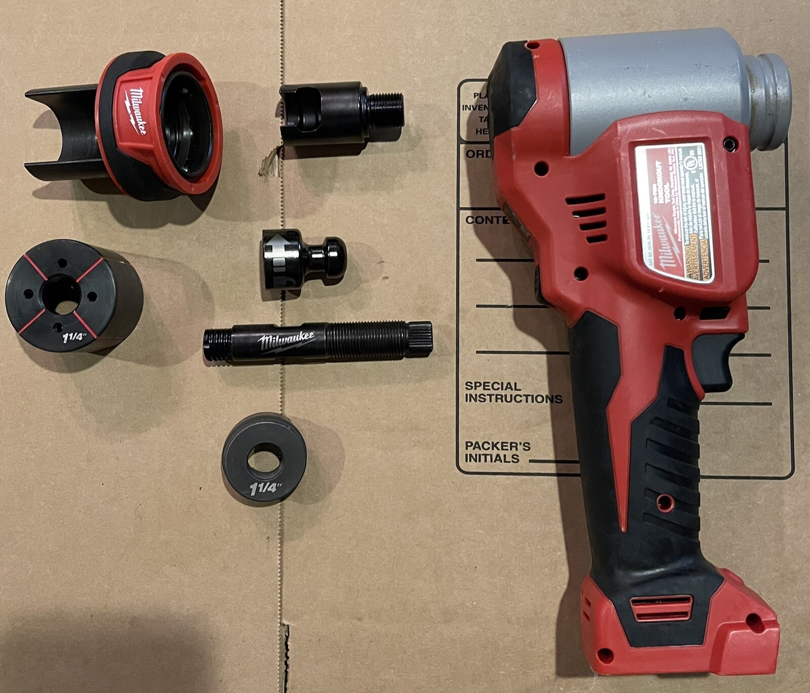 Milwaukee 267620 M18 Forcelogic 10 Ton Knockout Tool Kit for sale ...