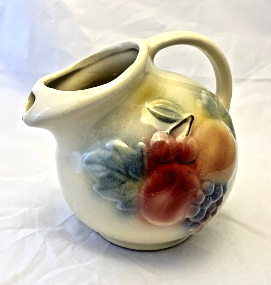 Shawnee Pottery Ball Pitcher, Fruit Pattern, No. 80, Vintage 1950s EUC ...