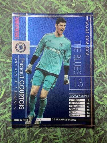 Panini WCCF 2015-16 Thibaut Courtois Chelsea FC Refractor Soccer card ...