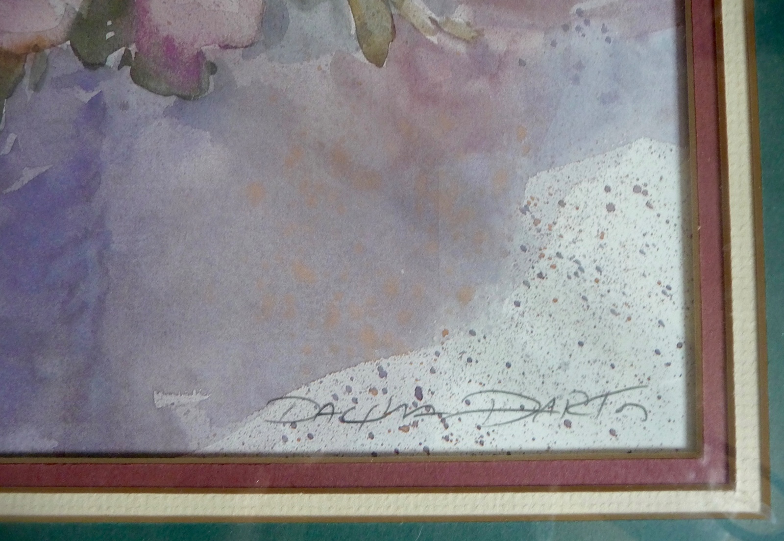 Dawna Barton Framed "WIND FLOWERS" Limited Edition Signed Lithograph w ...