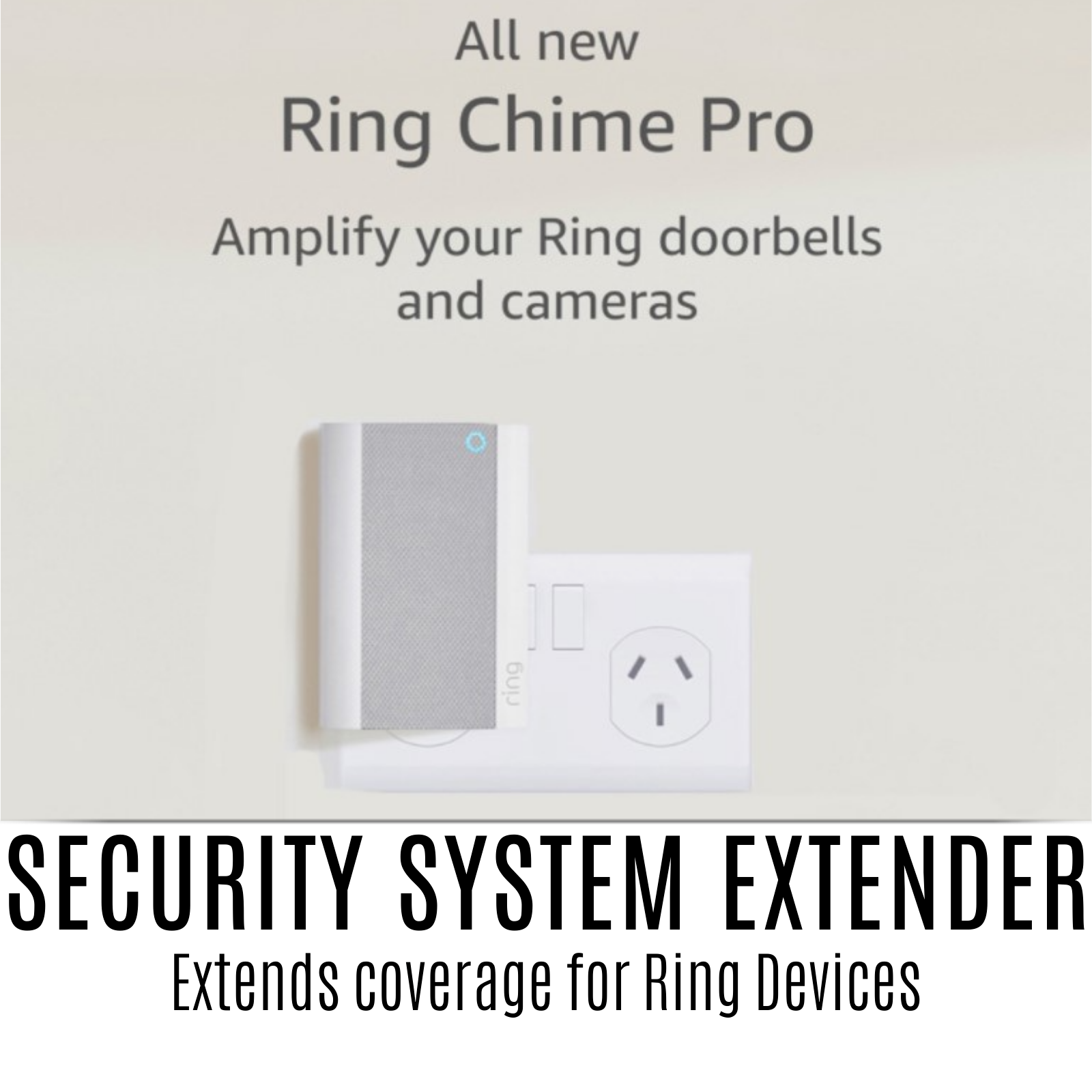 Ring Chime Pro 2nd Gen Indoor and Wi-Fi Extender ONLY for Ring Devices ...