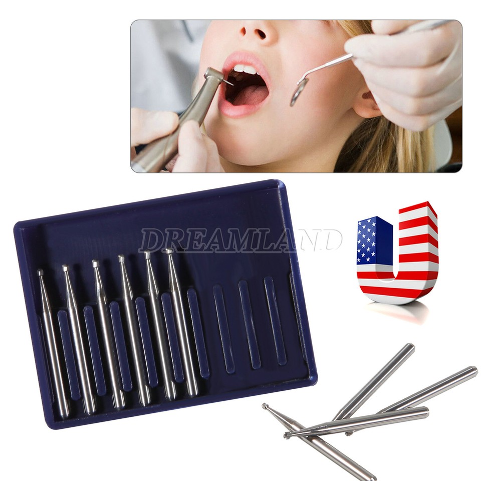 Dental Surgical Burs 25mm 19mm Carbide Bur Friction Grip FG Round For ...