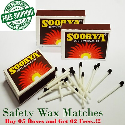 Safety wax matches fire Sticks matches Boxes Camping Tool 50 Boxes BBQ ...