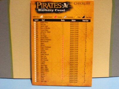 Pirates CSG Barbary Coast - Singles | eBay