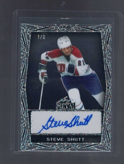 STEVE SHUTT 2024 LEAF METAL HOCKEY LEGENDS AUTO Clear Acetate #1/8 | eBay