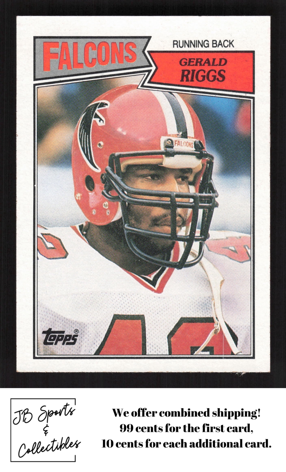 1987 Topps Gerald Riggs #250 Atlanta Falcons | eBay