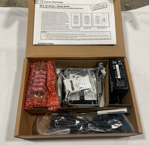 Extron MLC 64 RS VC D AV Wall Controller w/ Volume 60-1182-02 Black ...