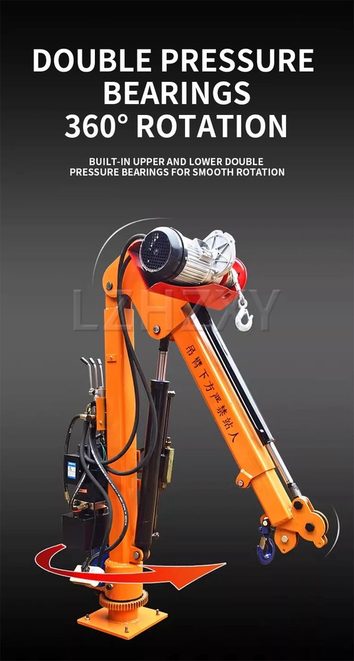 Fully Electric Hydraulic Vehicle-Mounted Crane Boom Remote-Controlled ...