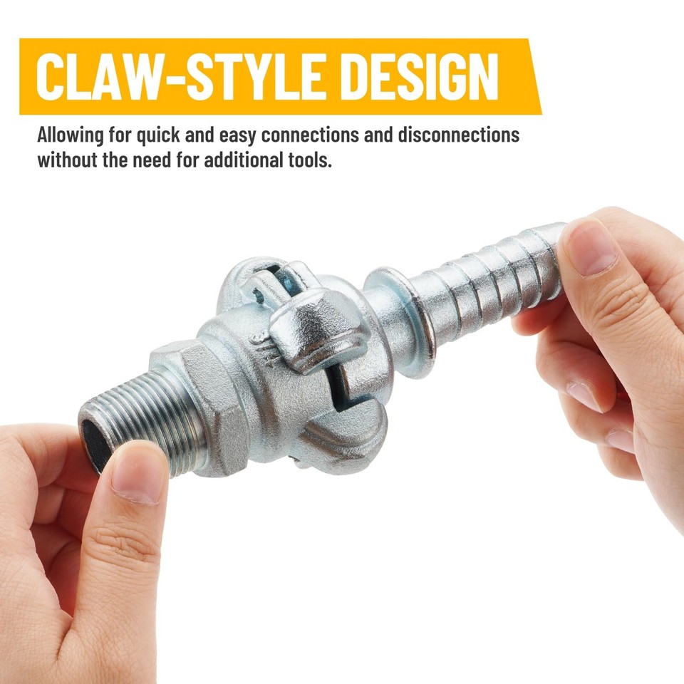 8PCS 3/4'' NPT Iron Air Hose Fitting, Universal Coupling Chicago ...