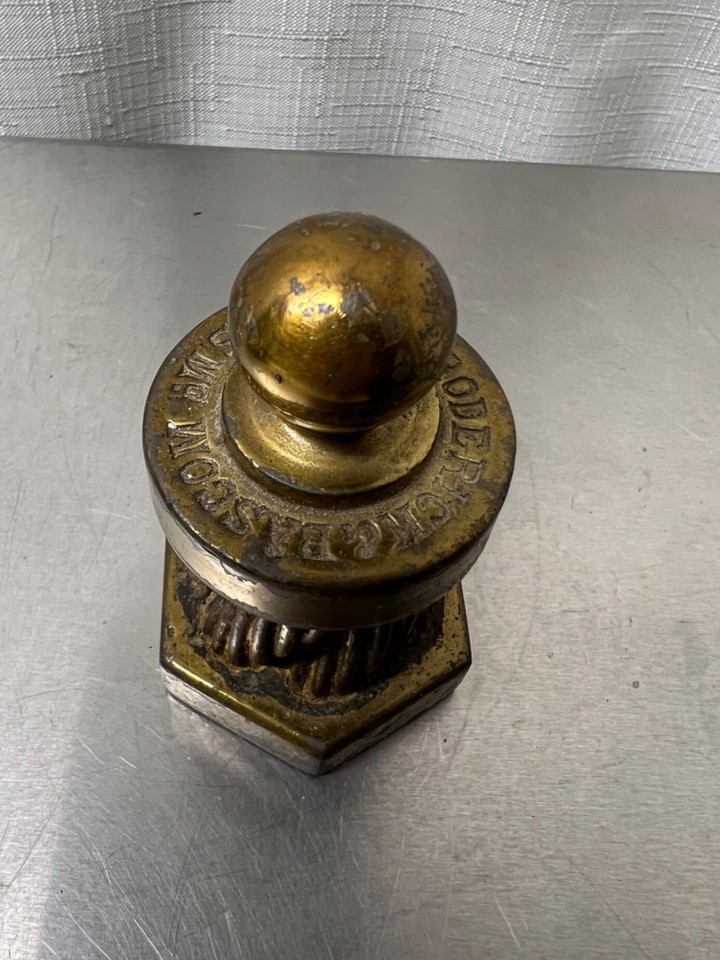 PAT. 1895 "BRODERICK & BASCOM" ST. LOUIS, MO. THICK WIRE ADVERTISING ...