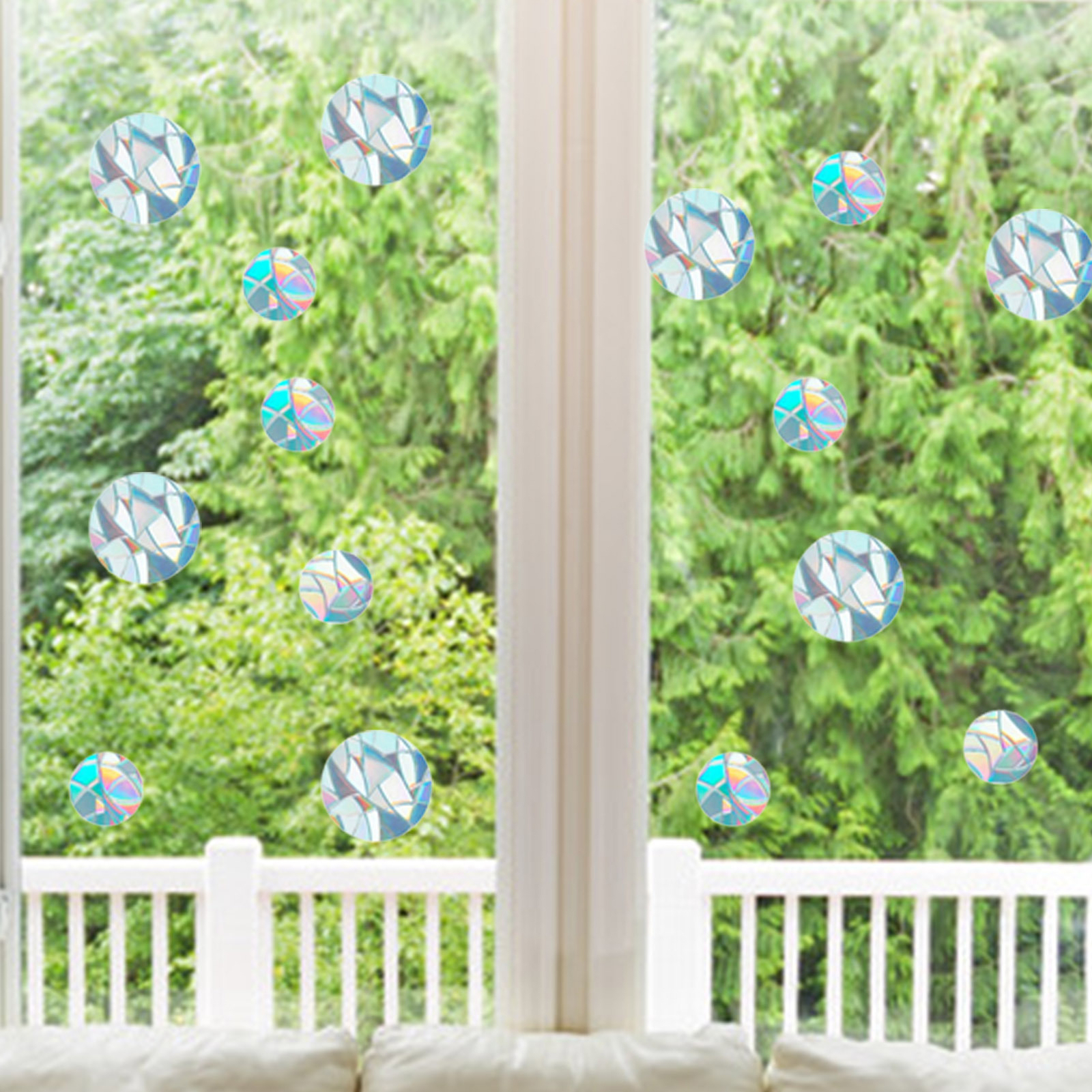 Rainbow Prisms Window Clings Stickers Removable Vinyl Window Clings ...