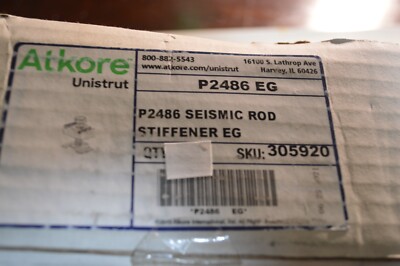 (Qty 60) P2486 EG Atkore Unistrut Seismic Rod Stiffener Nuts - FREE ...