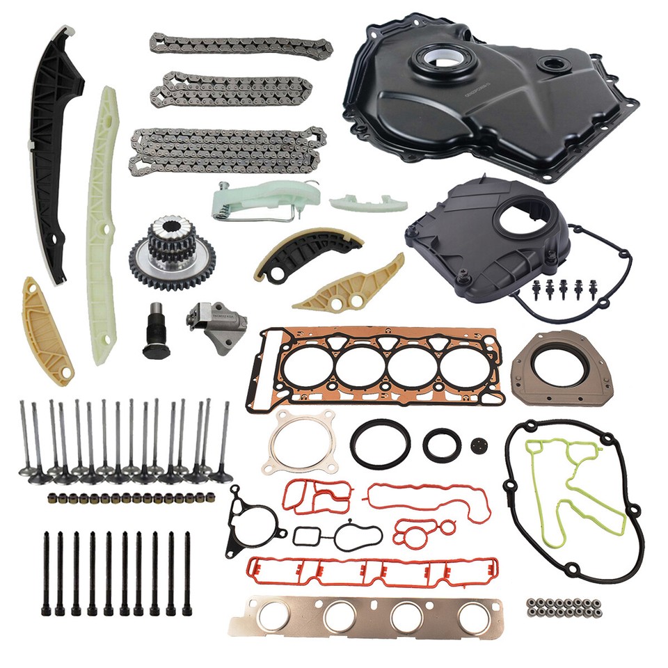 Engine Rebuild Timing Cover Kit For Audi VW 1.8T 2.0T Jetta A4 GTI CC ...