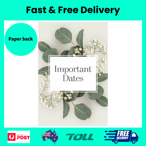 Important Dates: Birthday and Anniversary Reminder Book Green Floral ...