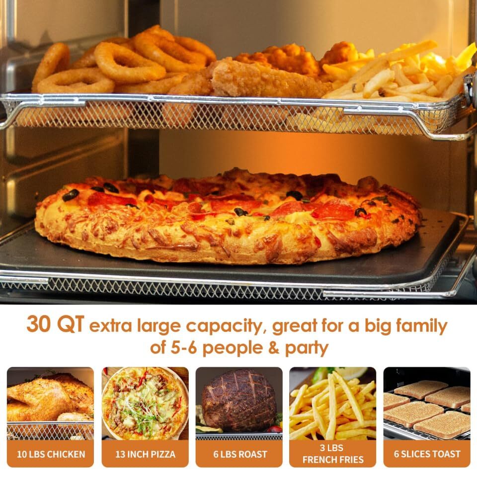 Nuwave Bravo XL Air Fryer Toaster Smart Oven, 12-in-1 Countertop Grill ...