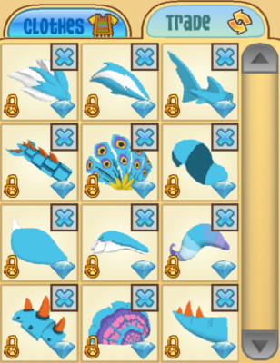 Animal Jam Classic AJ Wild Weekend Blue Colorful Tail 12-Item Bundle ...