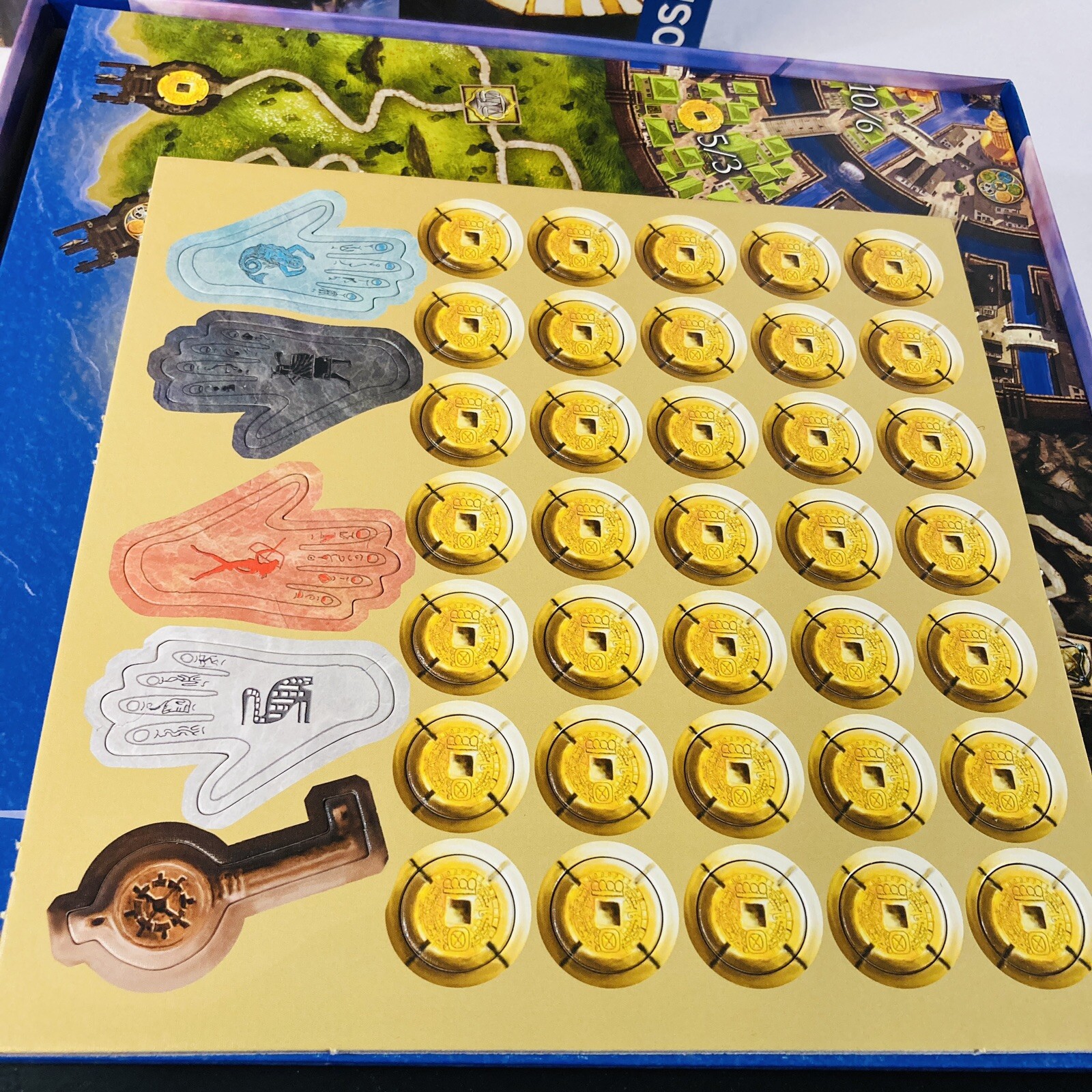 Unpunched THE GOLDEN CITY BOARD GAME Die Goldene Stadt GERMAN w/ENGLISH ...