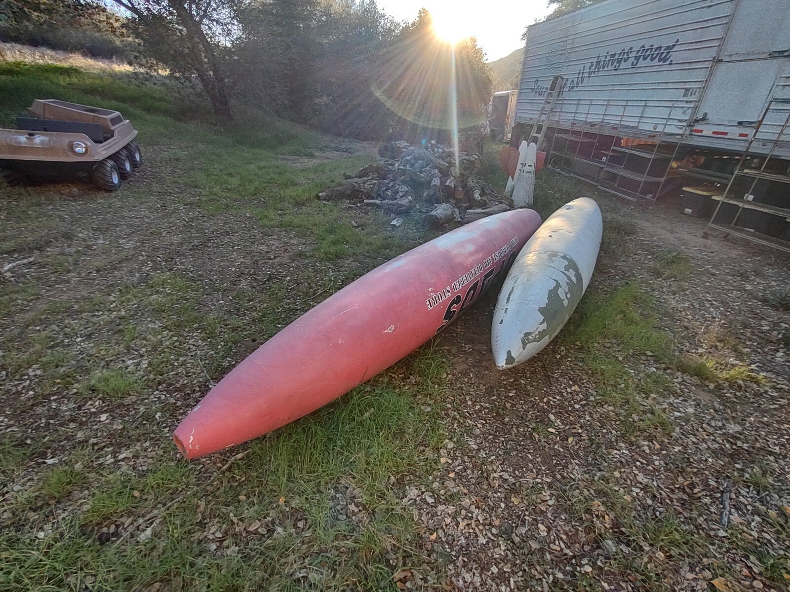 2 Aircraft Drop Tanks, Fuel Tank, Wing Tank Belly Tank | eBay