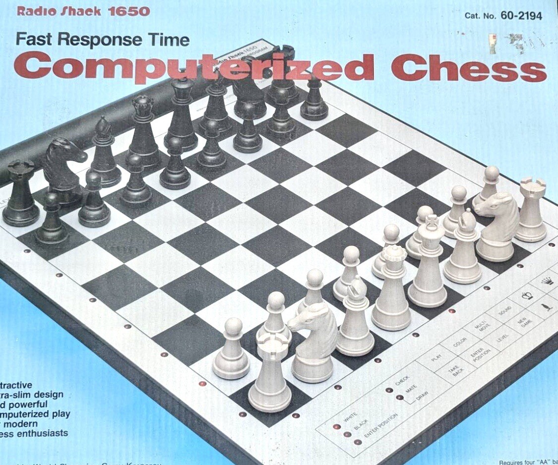 Radio Shack 1650 Fast Response Time Computerized Chess Game New NOB M ...