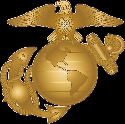 7" MARINE CORPS GOLD EGA STICKER DECAL USA MADE | eBay