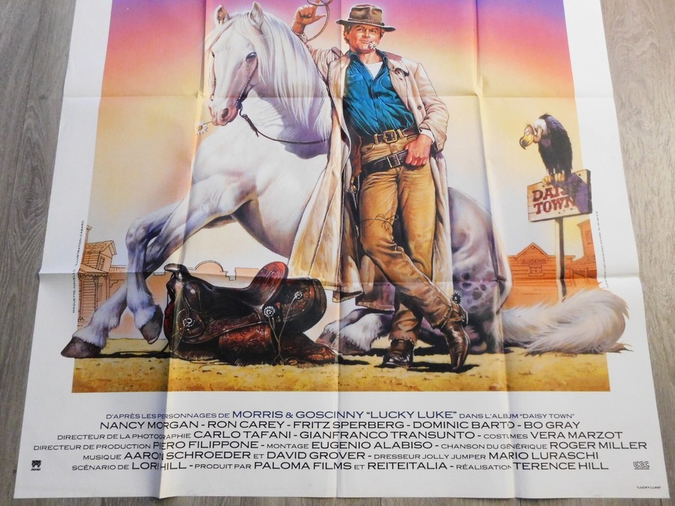 Lucky Luke French Movie Poster Original 47"63 1991 Terence Hill | eBay