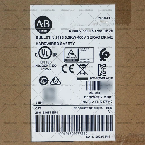 NEW Sealed Allen-Bradley 2198-E4055-ERS Kinetix 5100 Servo Drive 5.5 kW ...