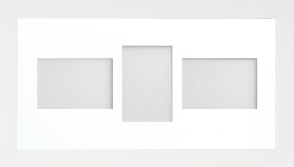 Multiple Photo Picture Frame Glossy White Candy Range with Multi ...