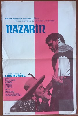 Belgian Poster NAZARIN Francisco Rabal LUIS BUNUEL Margaz Lopez | eBay