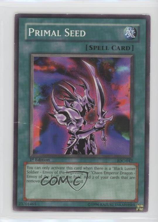 2004 Yu-Gi-Oh! Invasion of Chaos 1st Edition Primal Seed #IOC-042 0l37 ...