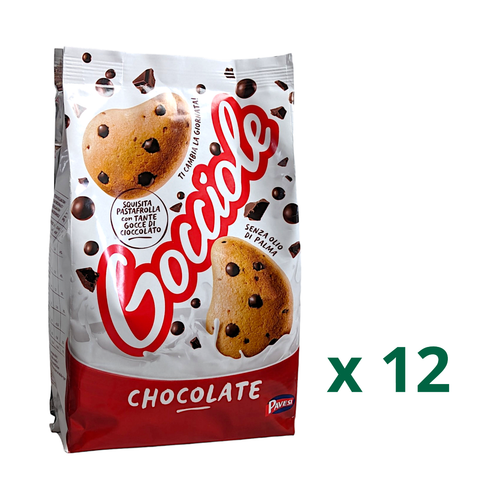 Pavesi Gocciole Chocolate 500g Biscotti Chocolate Biscuits Cookies - 12 ...