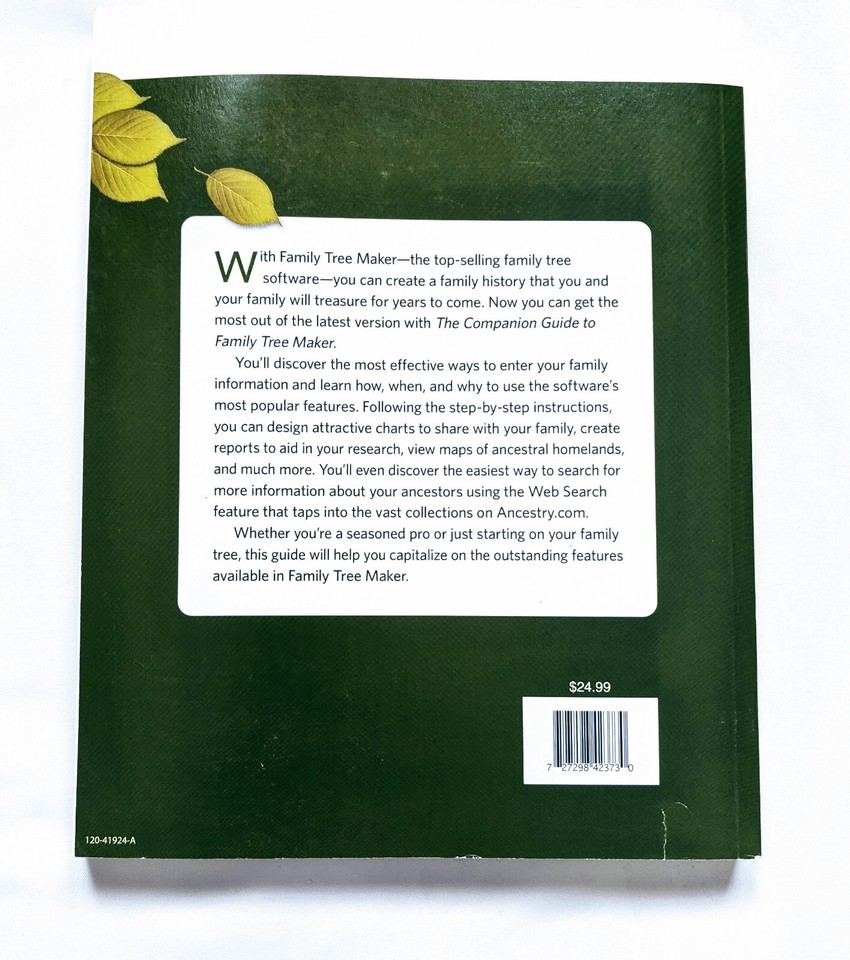 The Companion Guide to Family Tree Maker by Tana L. Pedersen (2013 ...