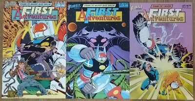 First Adventures #1, #3, #5 First Comics Dynamo Joe, Whisper, Blaze ...